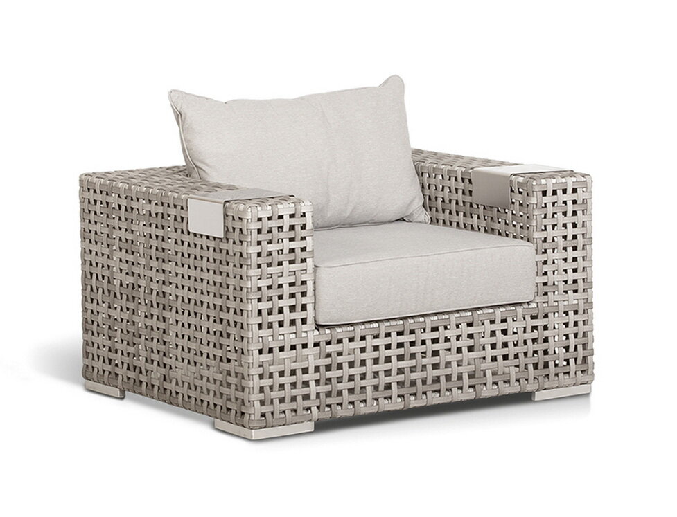 Кресло из искусственного ротанга 4sis Тито Серый 4686318201