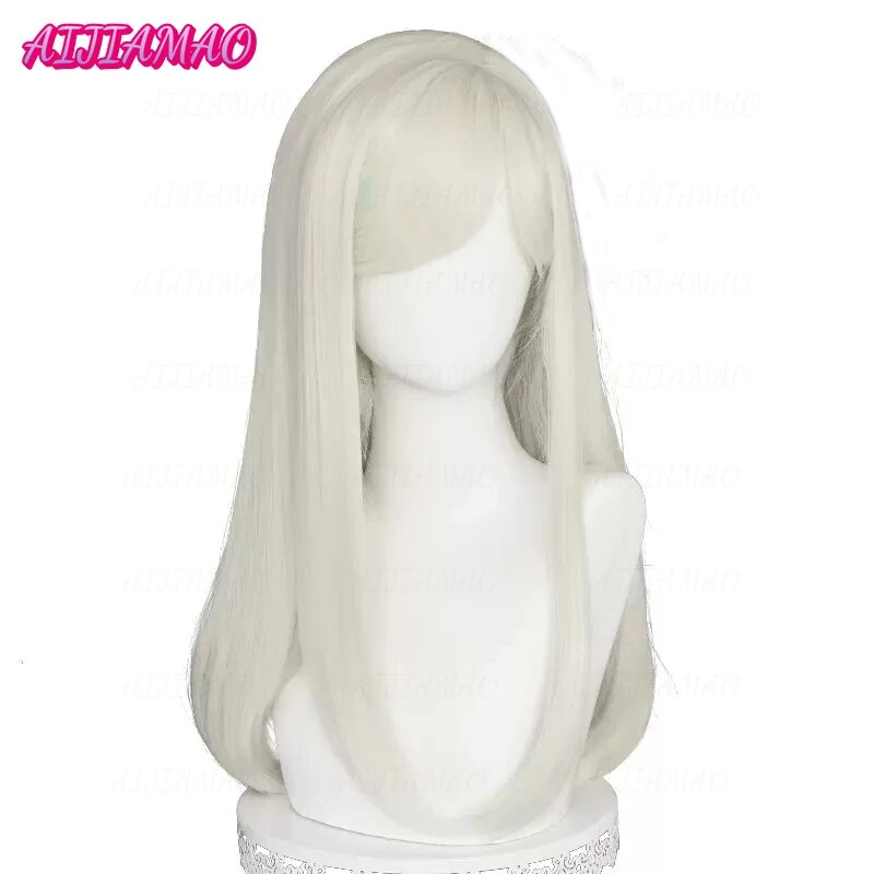 Белый косплей парик wig A
