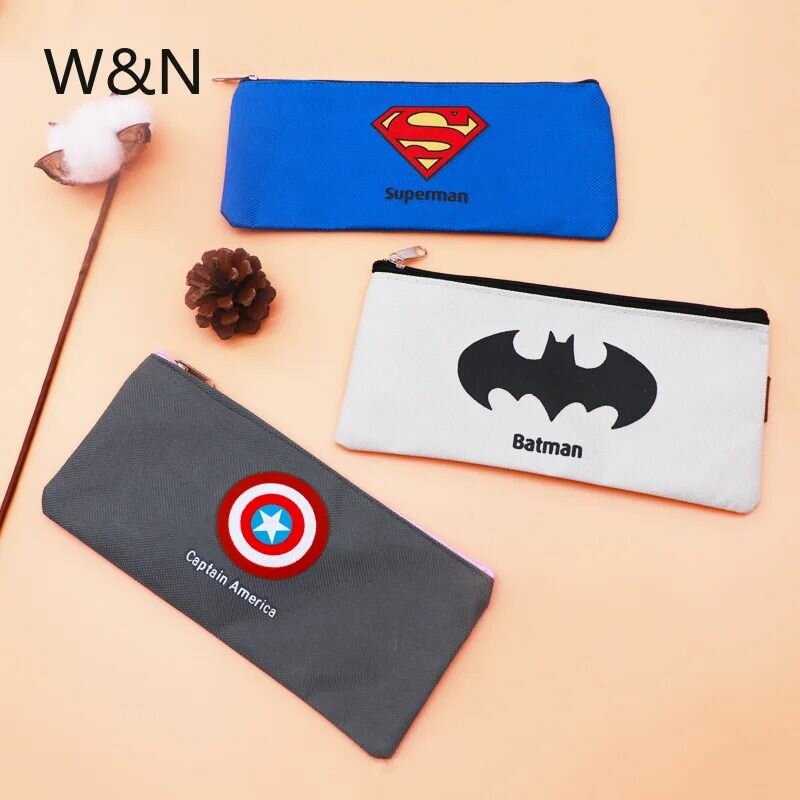 Школьный пенал-органайзер Капитан Америка, цвет серый