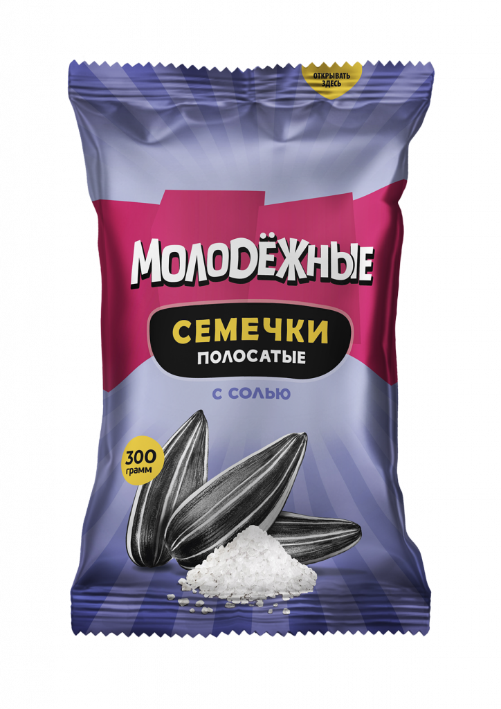 Семечки полосатые с солью от Мартина "Молодежные" 300 грамм, 1 упак