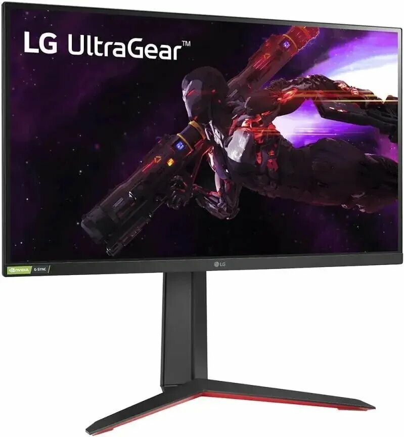 27" Монитор LG UltraGear 27GP850-B, 2560x1440, IPS, 165Гц, 2хHDMI, 1хDP, черный и черный/красный