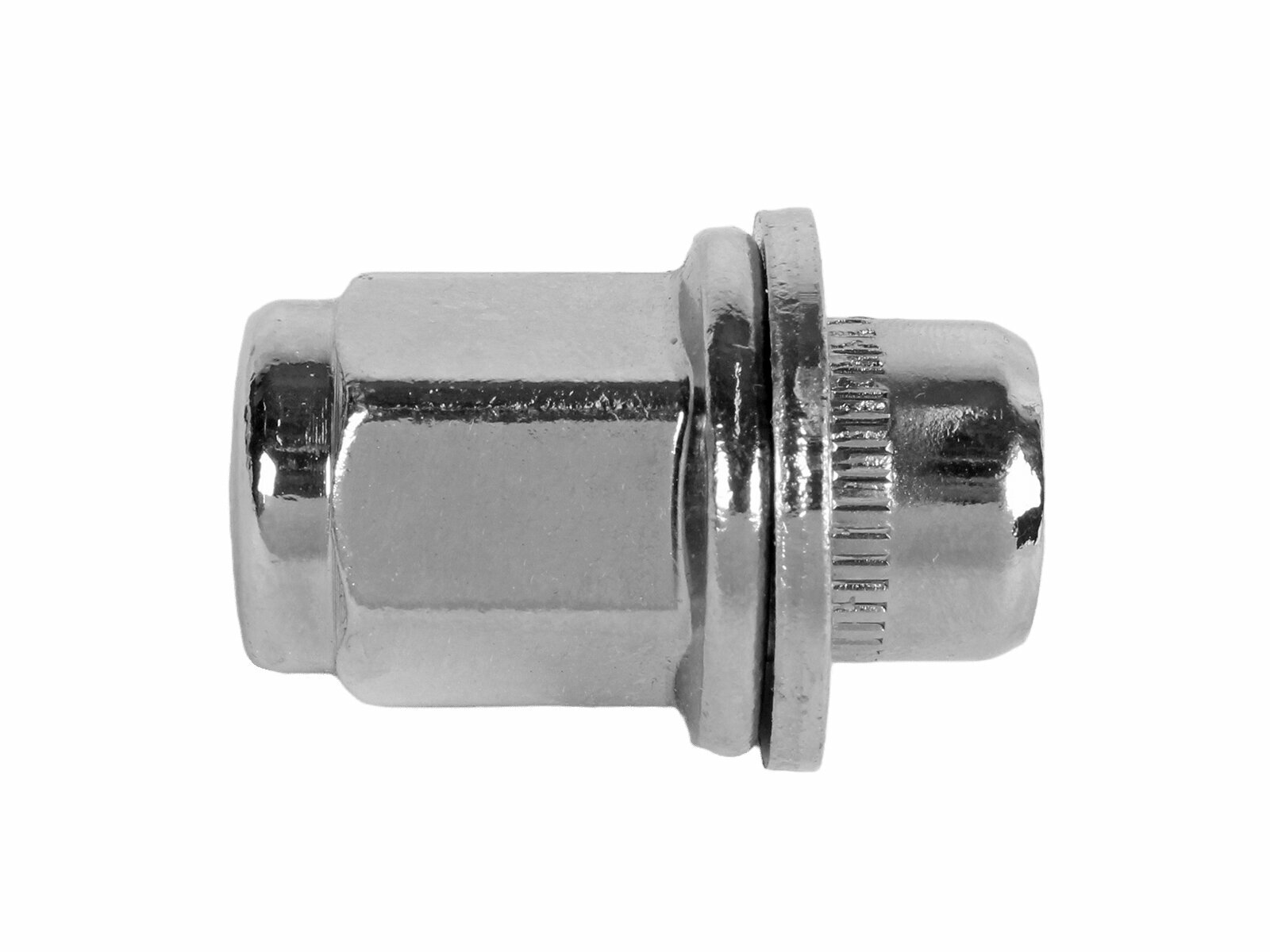 Гайка колеса М12x1.25x42.5 с прессшайбой, ключ 21 хром 1 штука