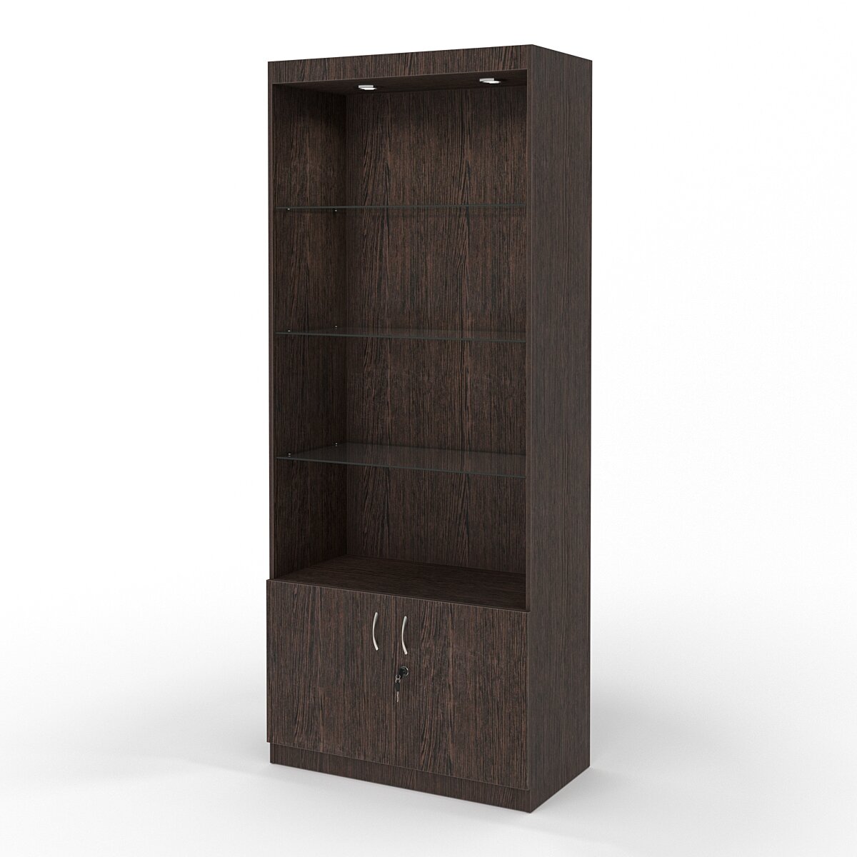 Стеллаж "афродита" №1-4 (задняя стенка - ДВП), Дуб Венге. Производитель товара - компания Westcom.