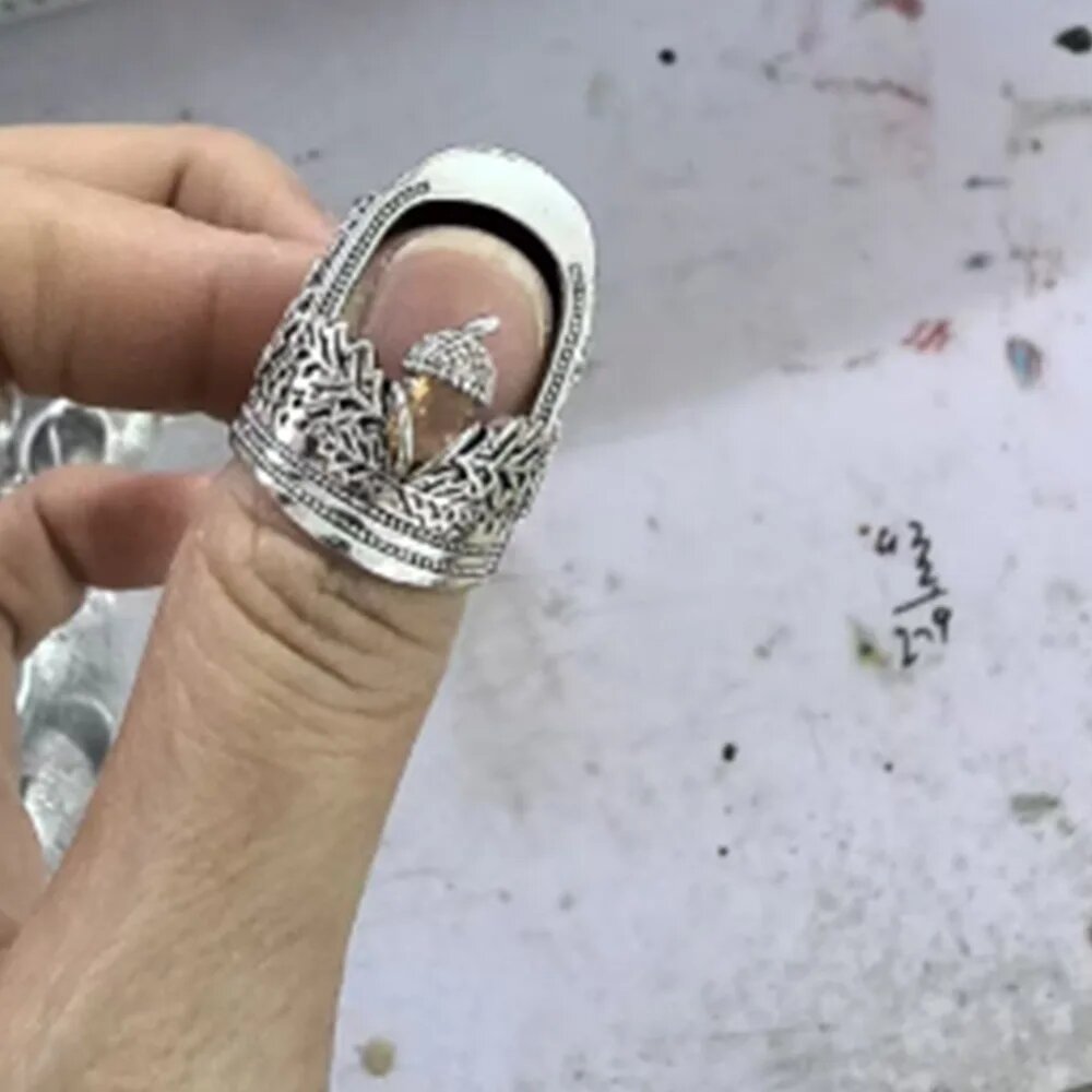 Металлический наперсток из нержавеющей стали Yellow-15mm