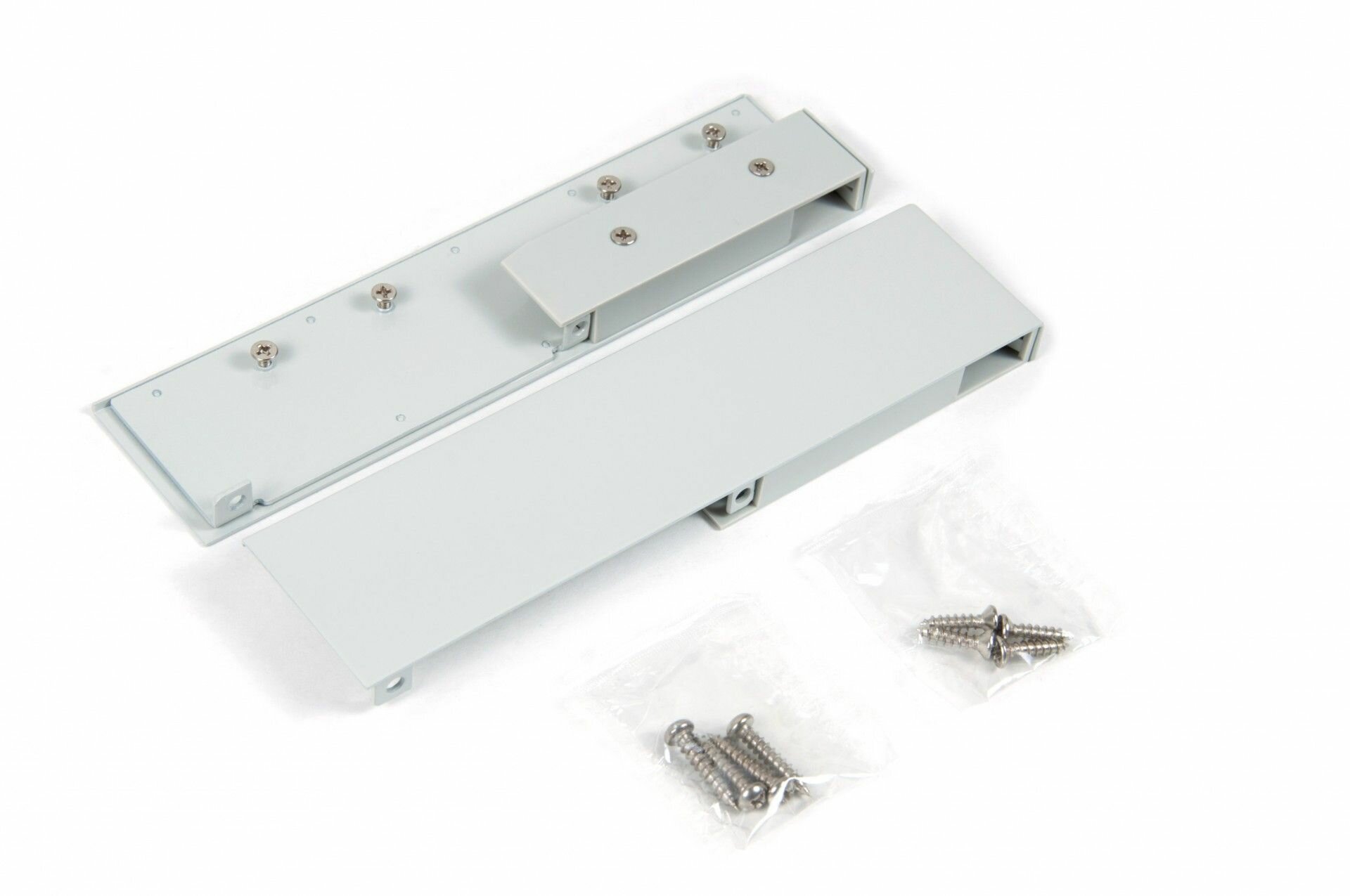 Держатель передней стенки старт высокого внутреннего с прямыми боковинами SBH64/GR, серый RAL7038