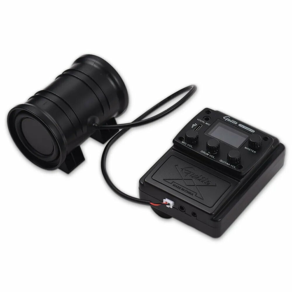 KNOW EASY-GUITTO GGP-05 Эквалайзер для гитарного звукоснимателя ЖК-дисплей Многофункциональный,