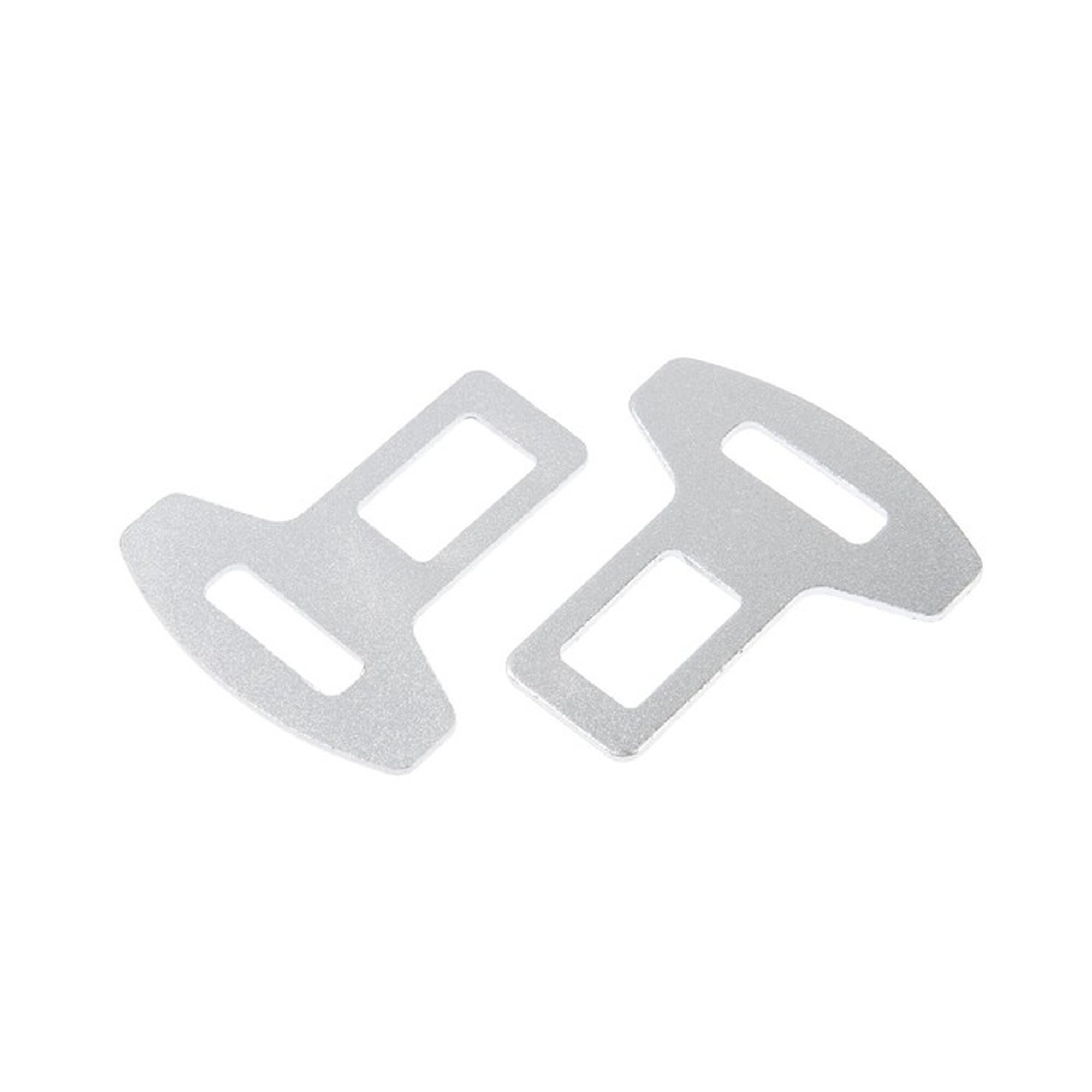 Заглушка ремня безопасности металлическая, TORSO, хром, набор 2 шт