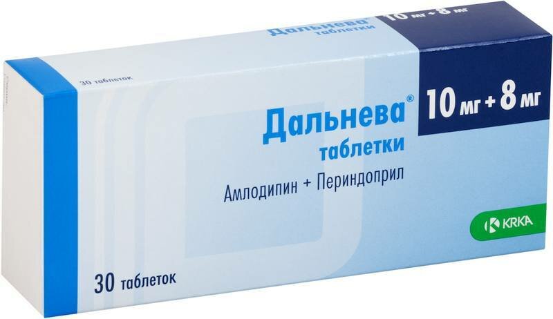 Дальнева, таблетки 10 мг+8 мг, 30 шт.