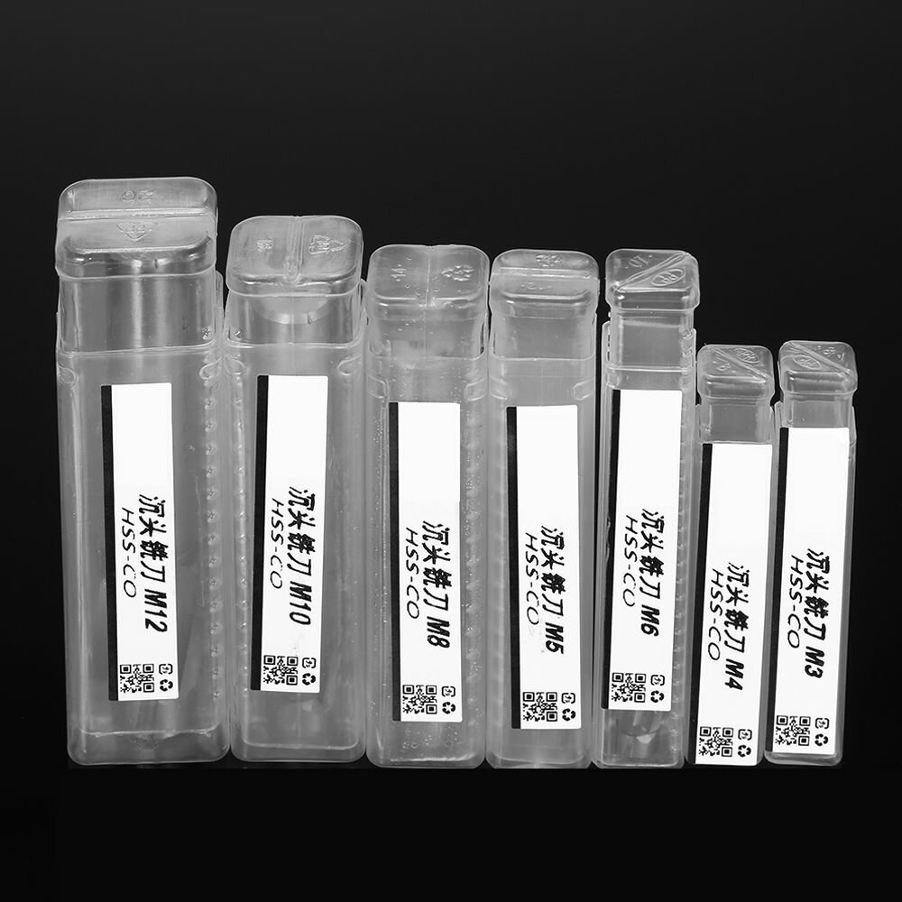 7 шт. зенкеры M3 HSS 4 канавки с прямым хвостовиком