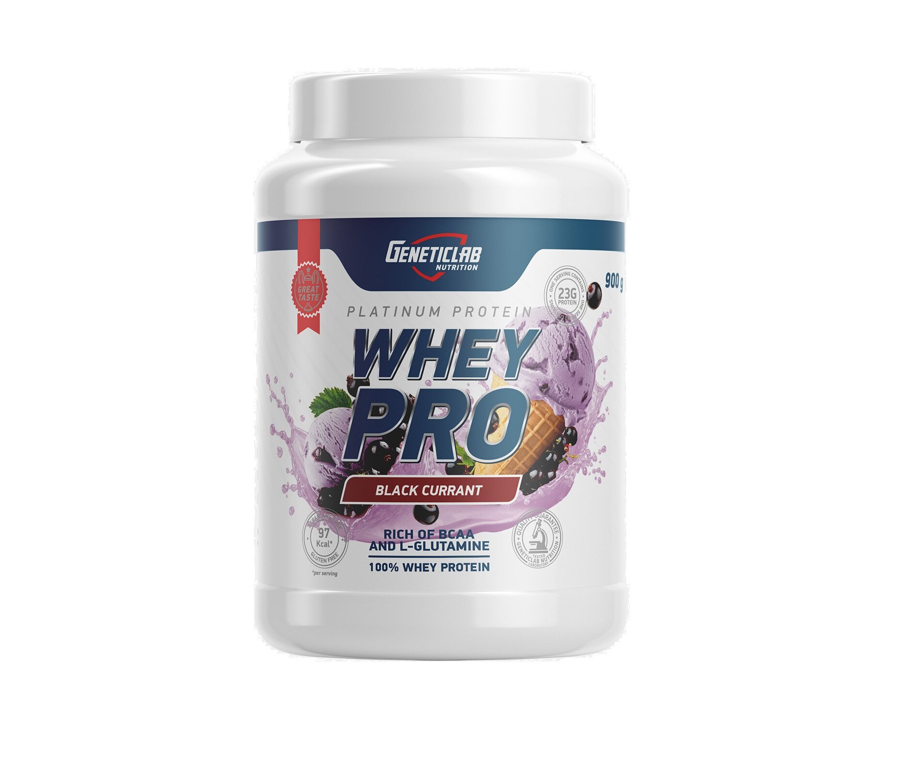 Сывороточный протеин Geneticlab Nutrition WHEY PRO 900 г Чёрная смородина