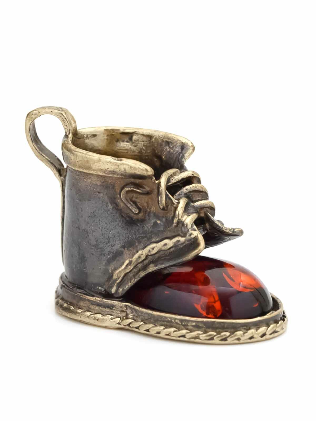 Сувенирная фигурка - Ботинок, Балтийский Янтарь, 2,0 см