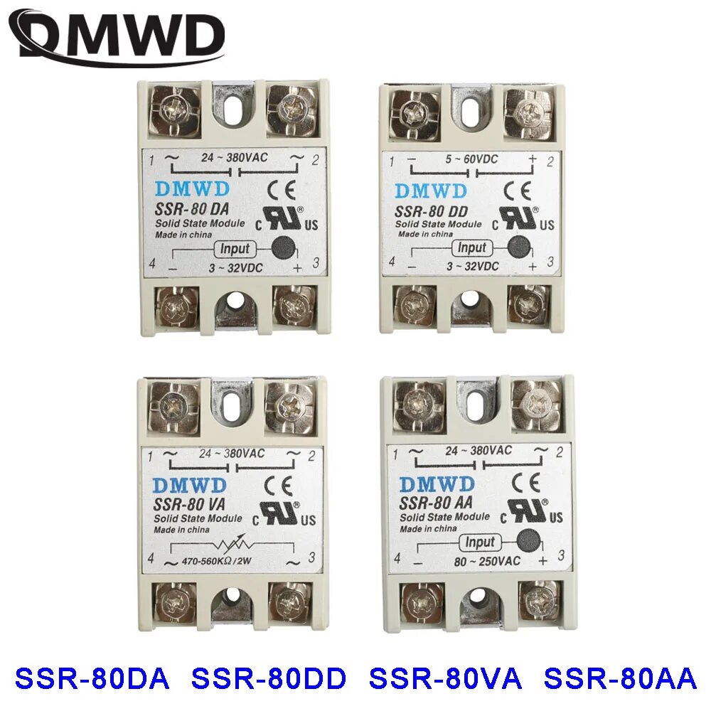 Промышленное твердотельное реле DMWD SSR-80 SSR-80VA
