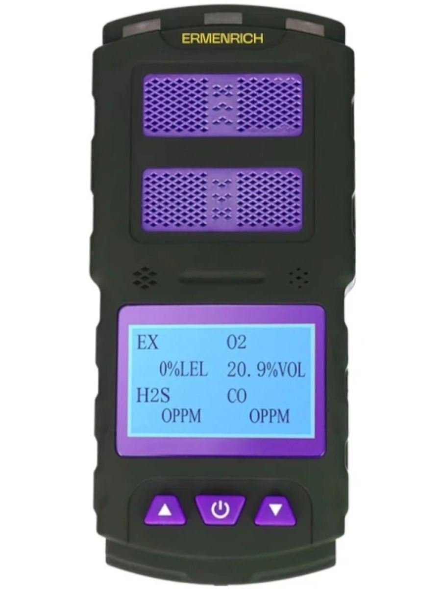 Газоанализатор Ermenrich "NG60", портативный, с подсветкой, фиолетовый