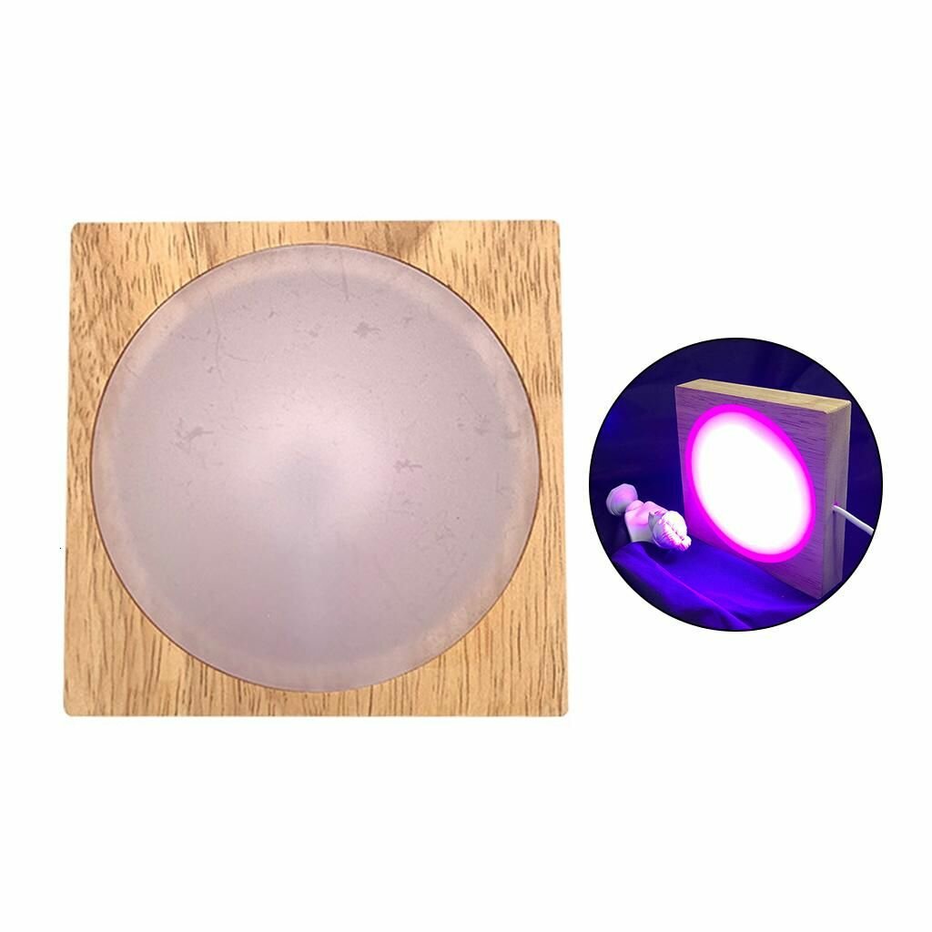 Монтажный патрон, Светодиодный светящийся квадратный держатель лампы 80 мм-красочный свет