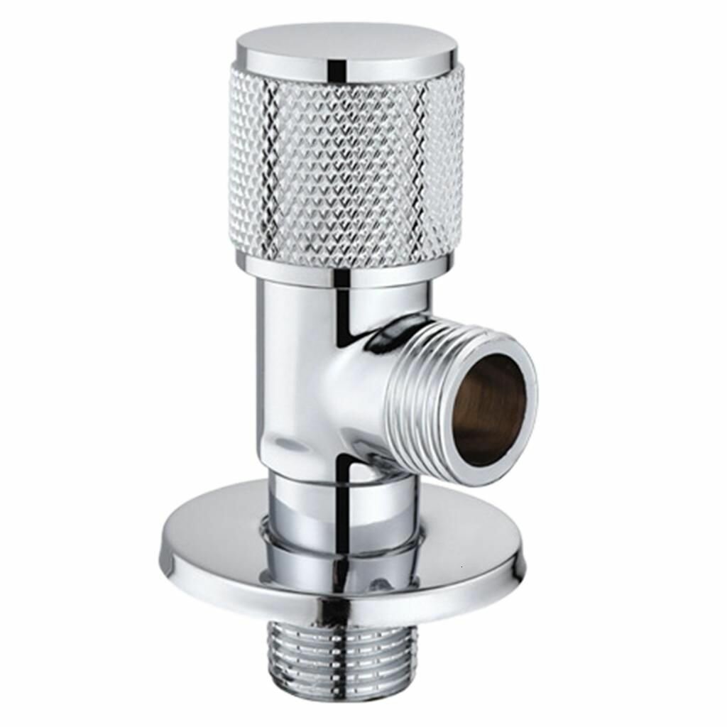 Вентильный блок, Полностью медный 4-точечный угловой клапан для ванной комнаты-гальваническое покрытие