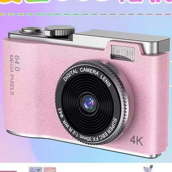 Компактный фотоаппарат, 64 Мп, CMOS CX, ударопрочный, фиолетовый