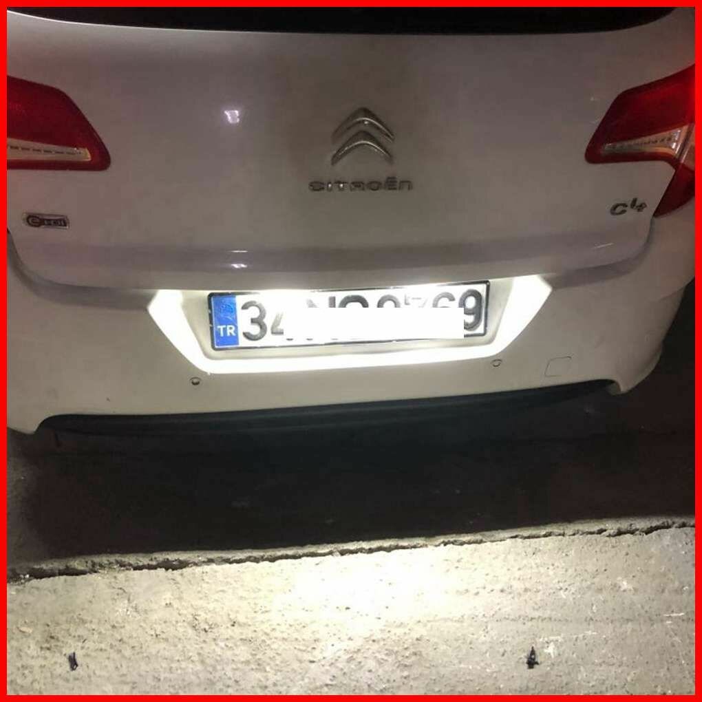 Светодиодный цифровой номерной знак для Peugeot 106 207 307 308 Citroen C3 C4 C5 C6 C8 2 шт