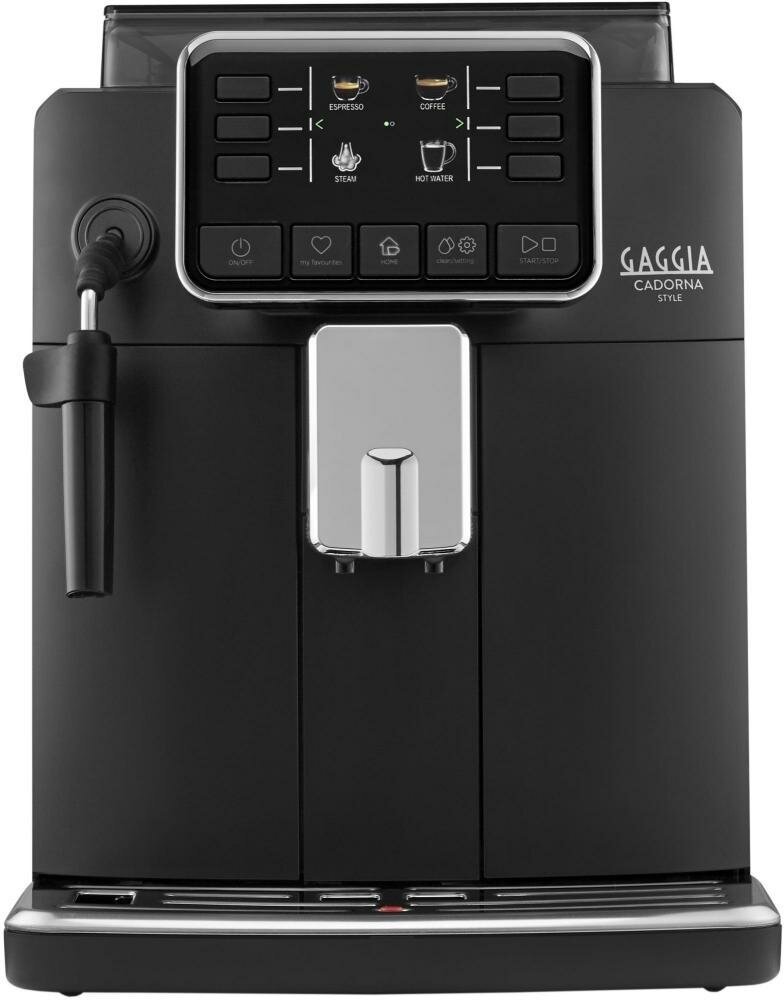 Кофемашина Gaggia Cadorna Style Black, 1850 Вт, 6 напитков, черная