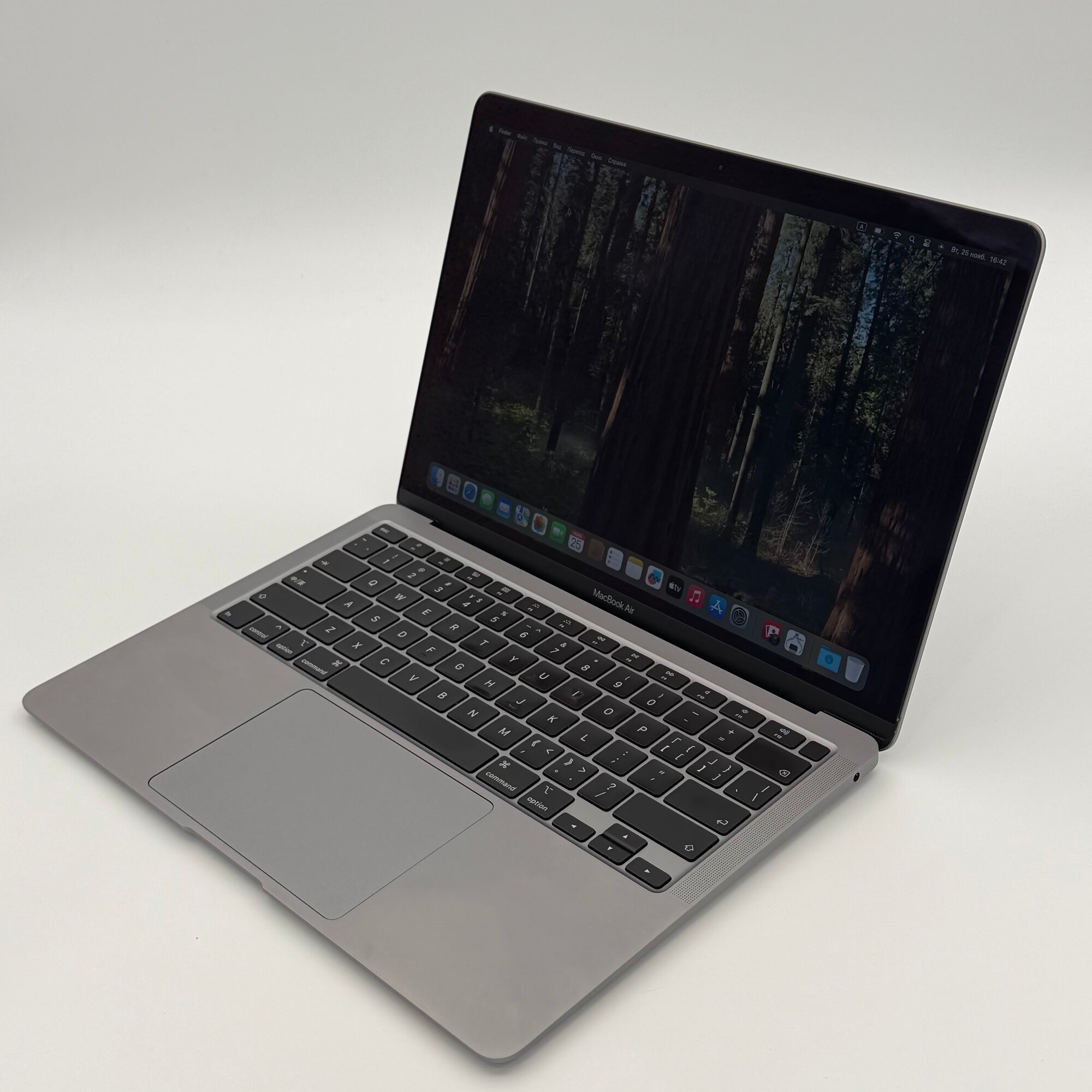 13.3" Ноутбук Apple MacBook Air 13 Early 2020 2560x1600, Intel Core i3 1220P 1.1 ГГц, RAM 8 ГБ, LPDDR4X, SSD 256 ГБ, Intel Iris Plus Graphics, macOS, серый космос