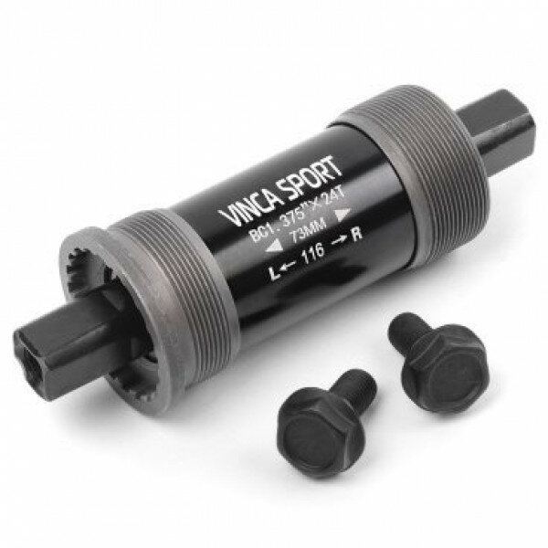 Каретка-картридж "Vinca Sport" с пром. подш, под квадрат, ось 116мм, длина стакана 73мм BB A116-73