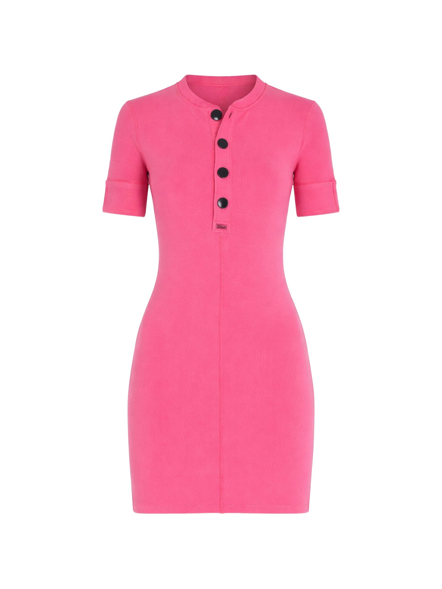 Платье Ribbed-knit short-sleeve dress