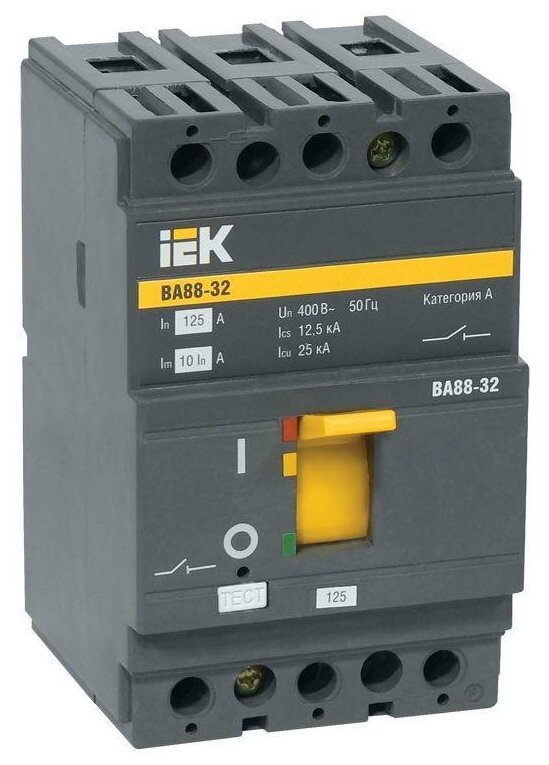 Выключатель автоматический 3п 40А 25кА ВА 88-32 IEK SVA10-3-0040