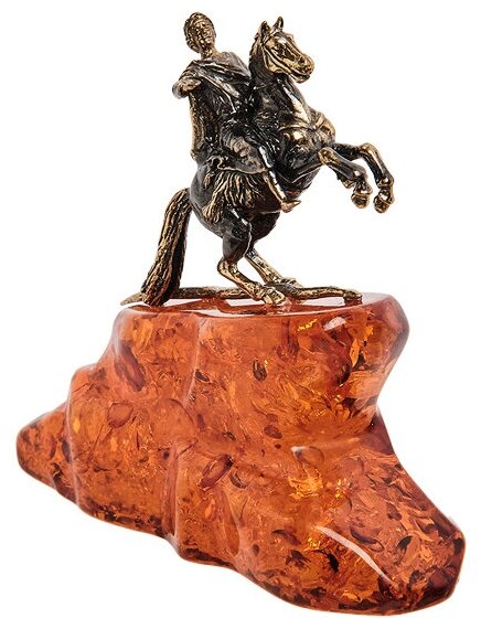 Фигурка Петр I (латунь, янтарь) AM-1665 113-705423