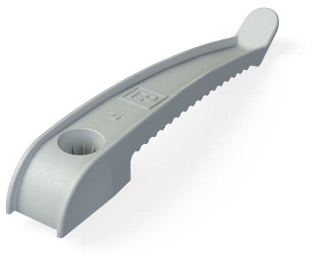 Держатель кабеля односторонний для прямого монтажа (уп.20шт) сер. Промрукав промрукав PR13.0380 (1 упак)