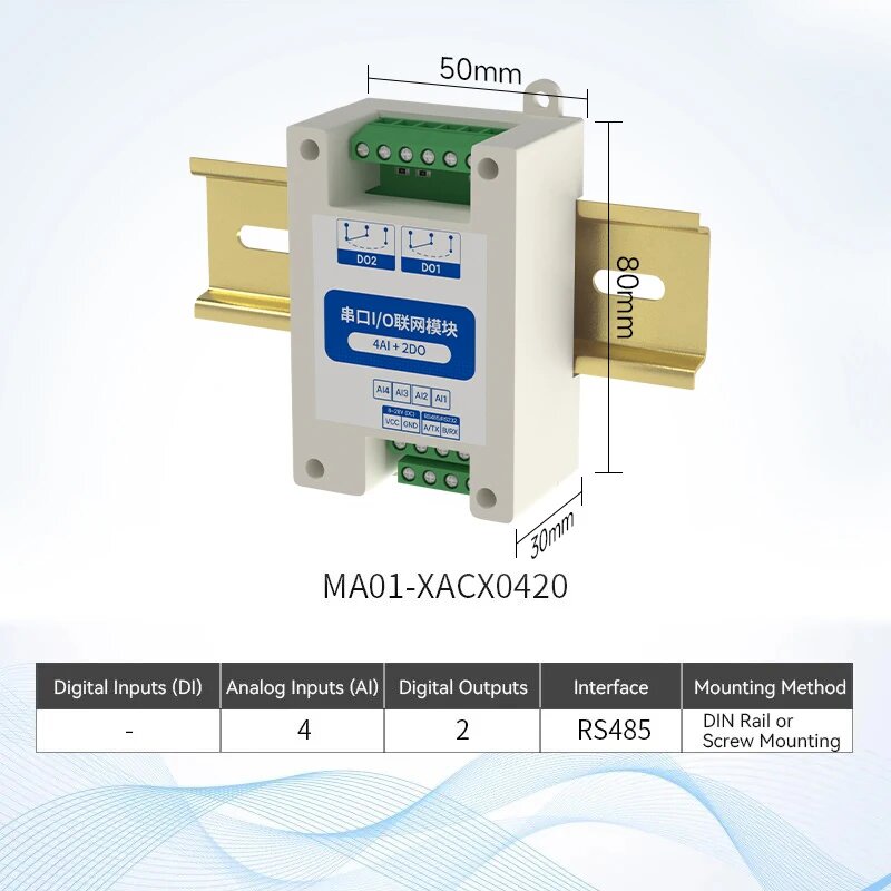 Модуль RS485 ModBus RTU CDEBYTE MA01-AACX2240 MA01-XACX0420