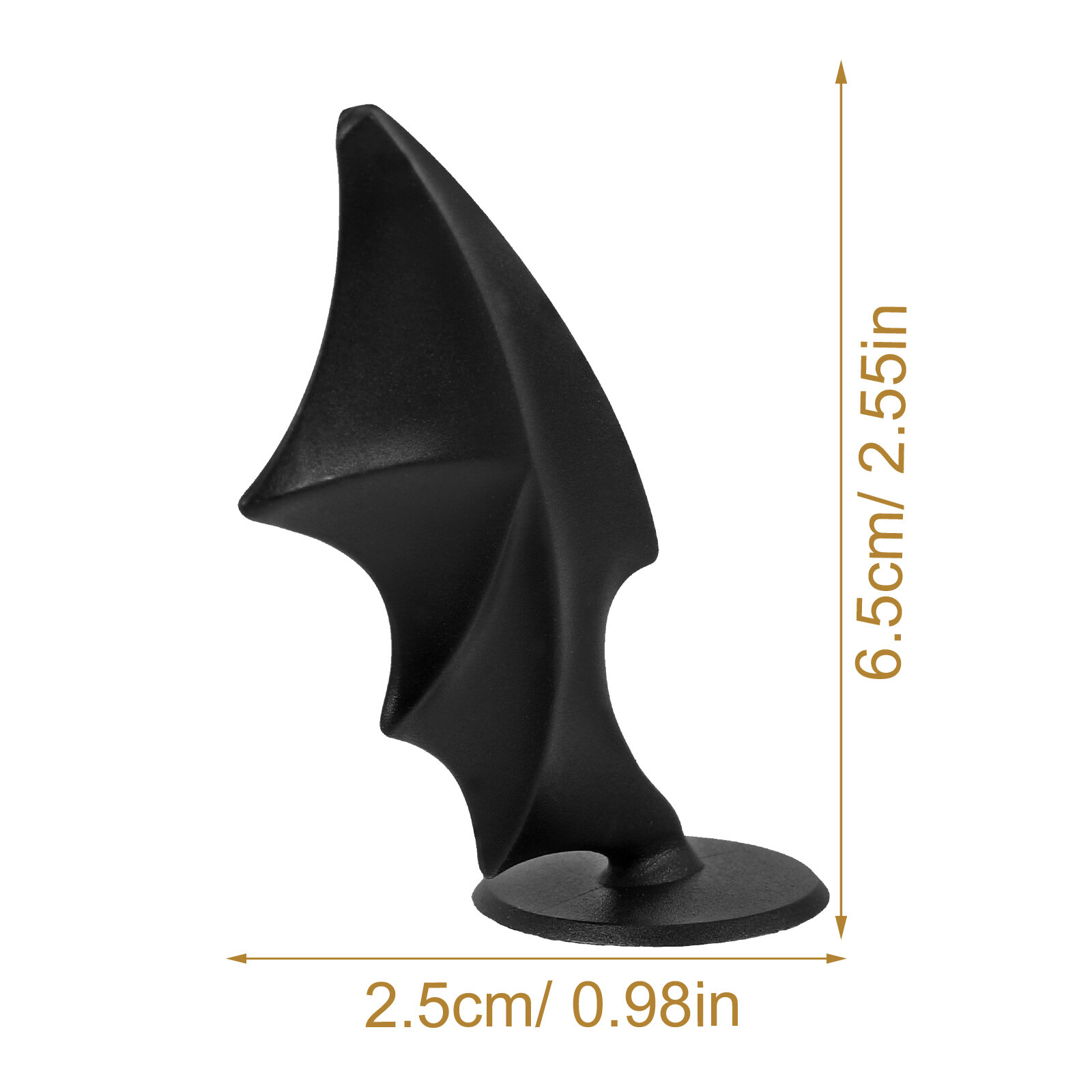 1 Pair Мини Крылья Дьявола Для Украшения Шлемов И Аксессуаров Размер 6 50X2 50X0 20Cm