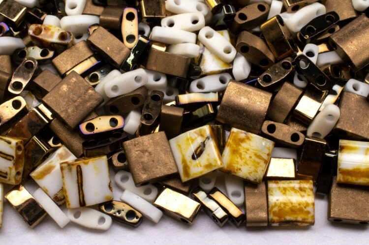 Бисер японский MIYUKI TILA MIX206 микс Pebbles, 5 грамм