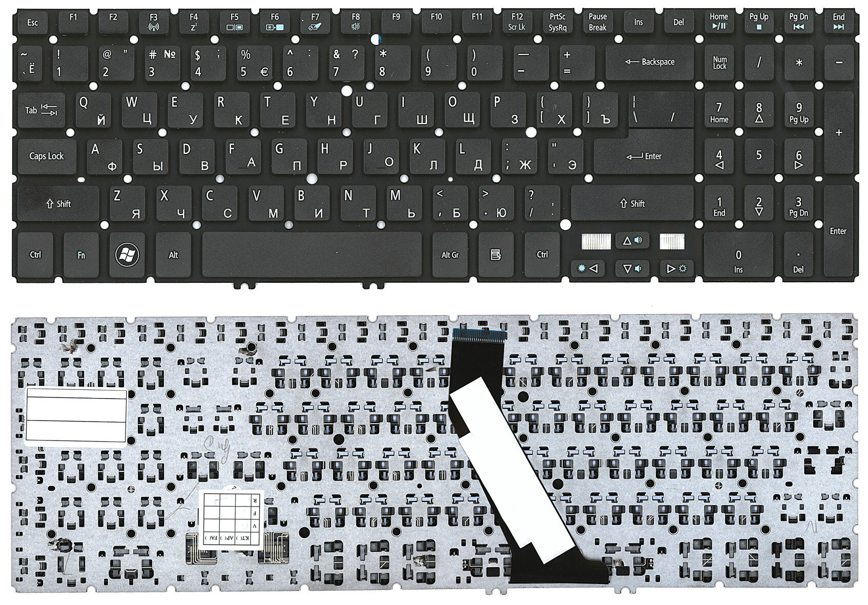 Клавиатура для Acer Aspire V5, V5-531, M5-581T