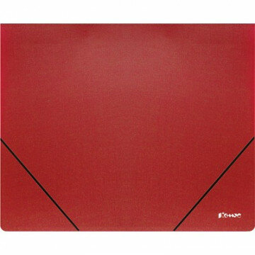 Папка на резинках Комус Шелк красная 328398