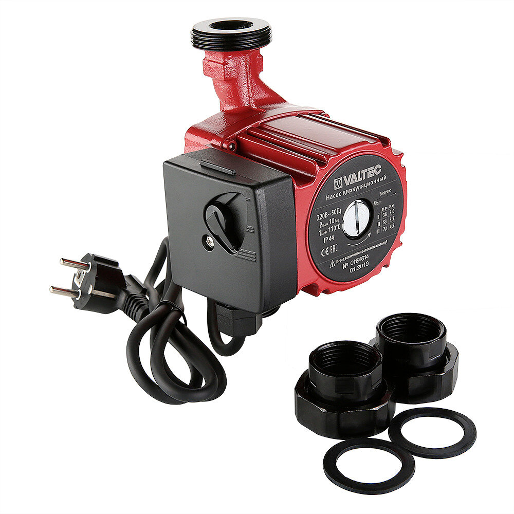 Насос циркуляционный VALTEC RS 25/4-180 с гайками, VRS.254.18.0