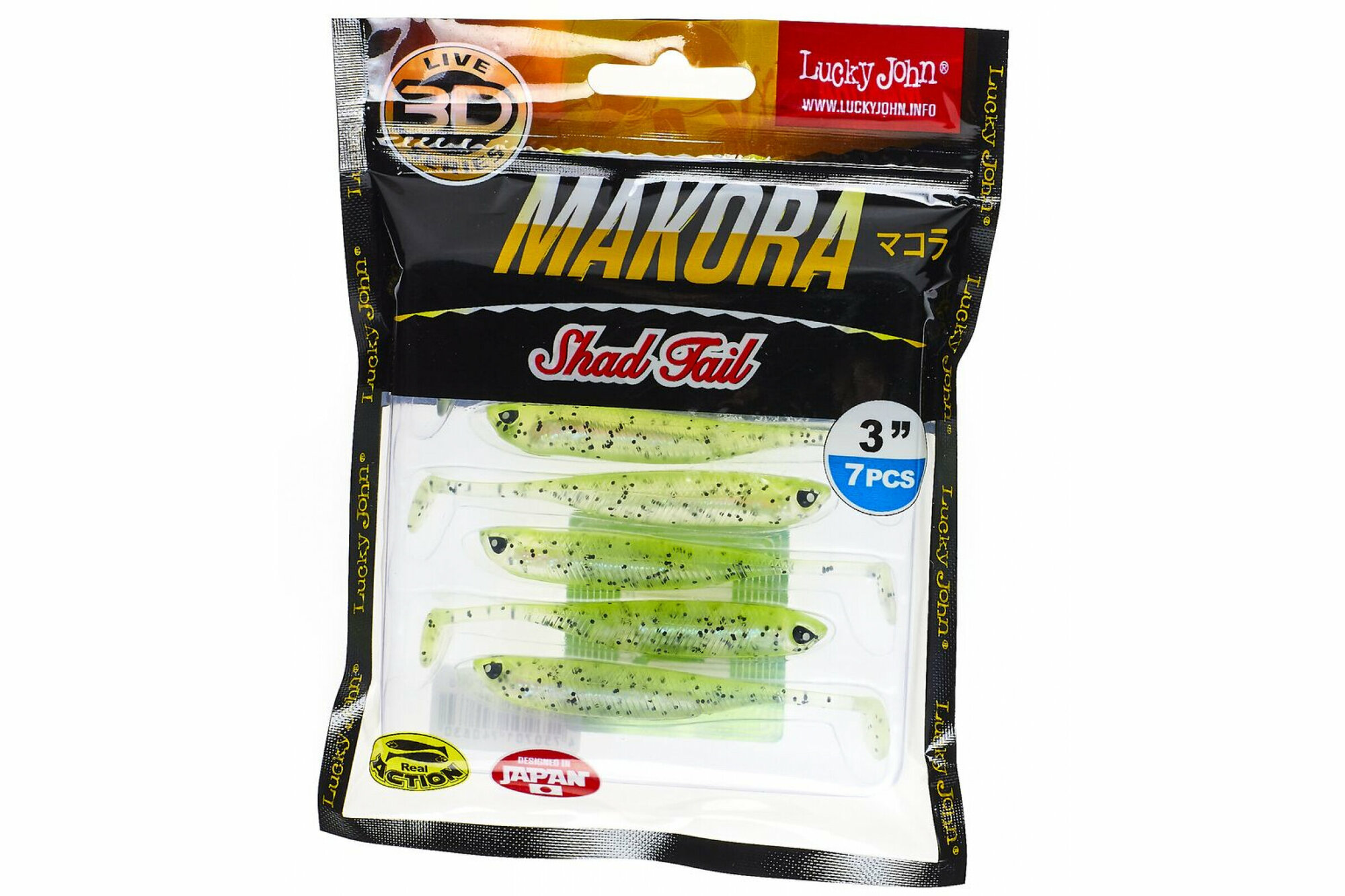 Виброхвосты LUCKY JOHN "MAKORA SHAD TAIL" 3,0 (140406-006)