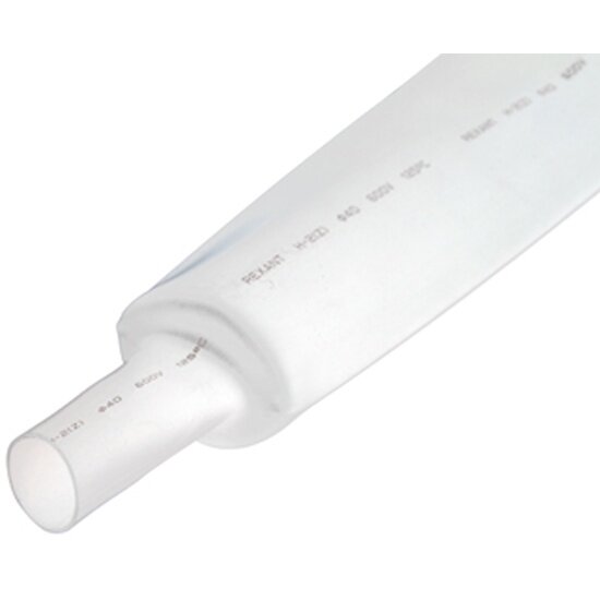 Термоусадочная трубка Rexant 35,0/17,5 мм белая (10 шт. по 1 м.), 23-5001