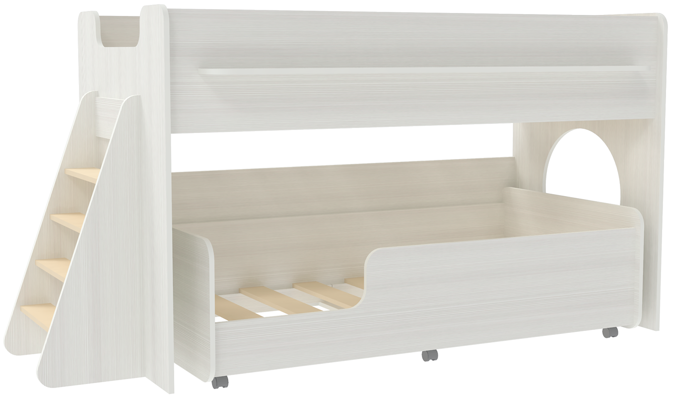 Детская кровать Л 23.3 Белое Дерево Белое Дерево