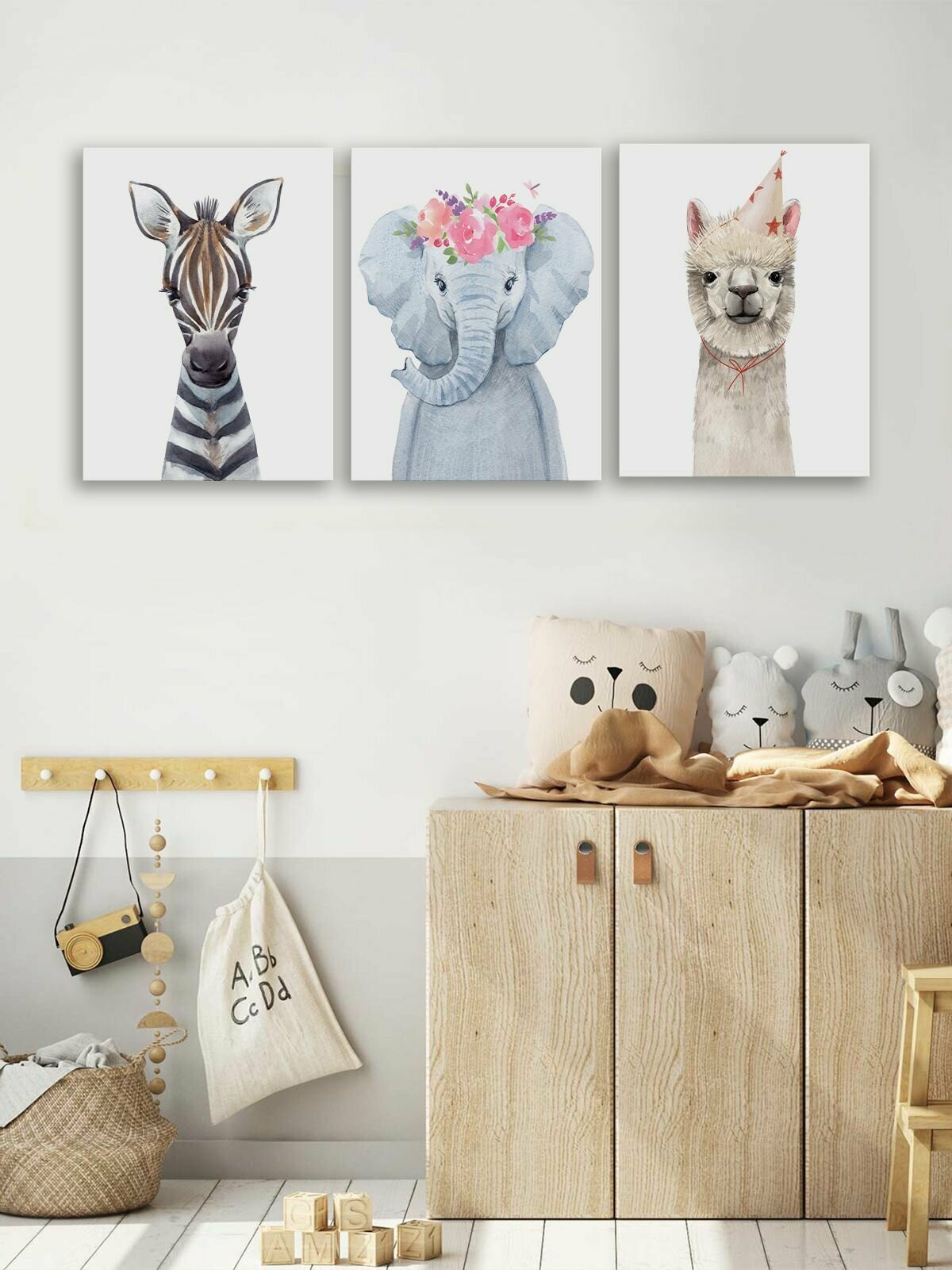 Комплект из 3-х картин на холсте 30х40 см.