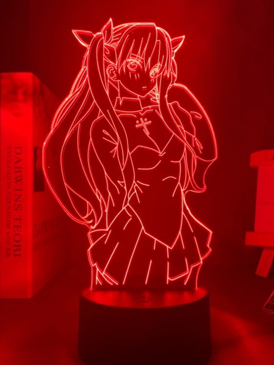 Ночник Аниме Судьба Ночь схватки - Anime Fate. Подарок фанату аниме и манги — декор в комнату с любимыми персонажами, в стиле отаку и японской анимации.