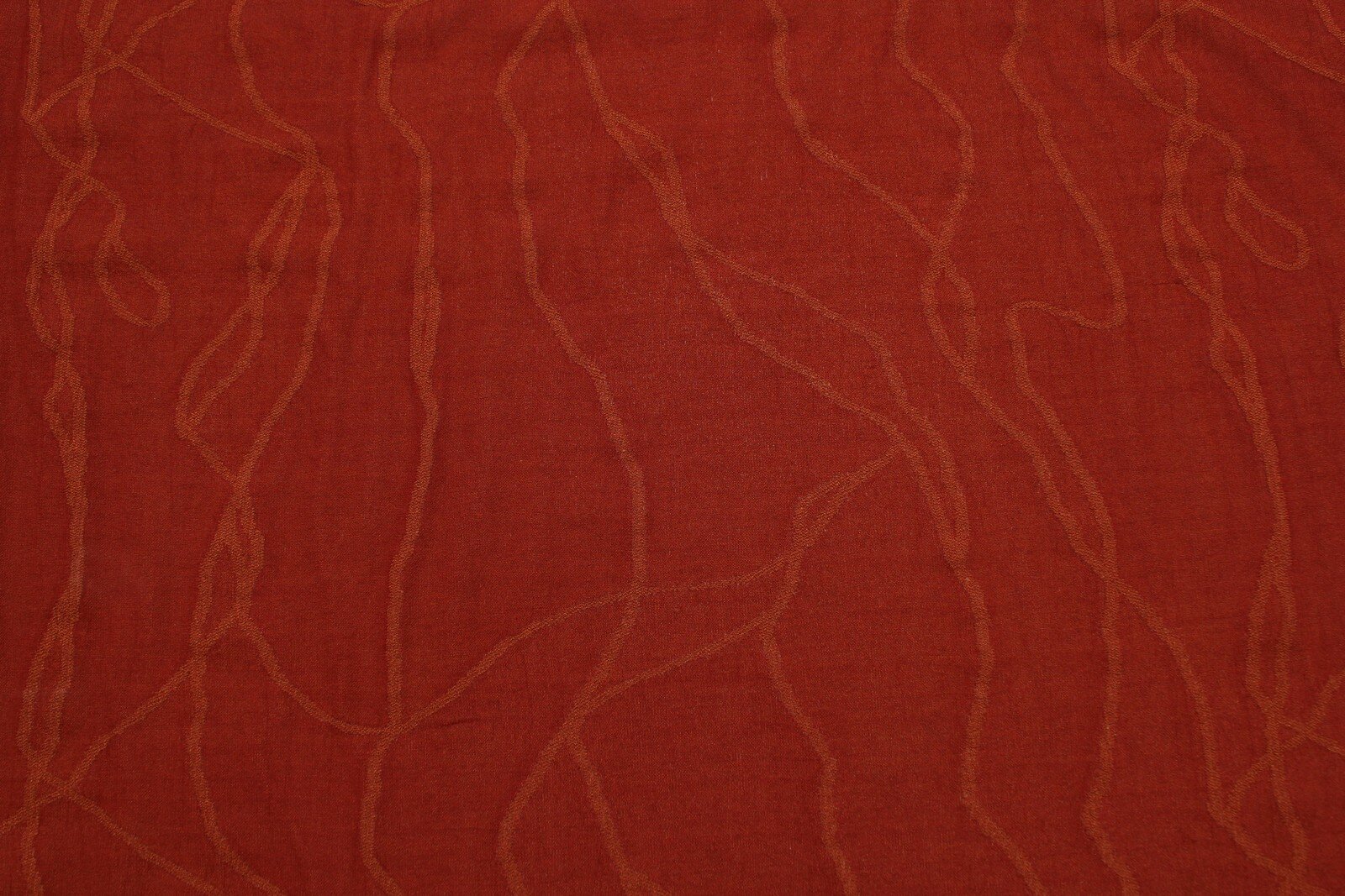 Ткань Трикотаж-жаккард двухслойный, рыжий, ш130см, 0,5 м