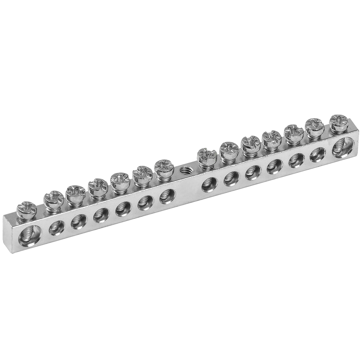 Шина PEN "земля-ноль" 6х9мм 14/1 Ni (14групп/креп. цен.), IEK YNN10-14-100-N (10 шт.)