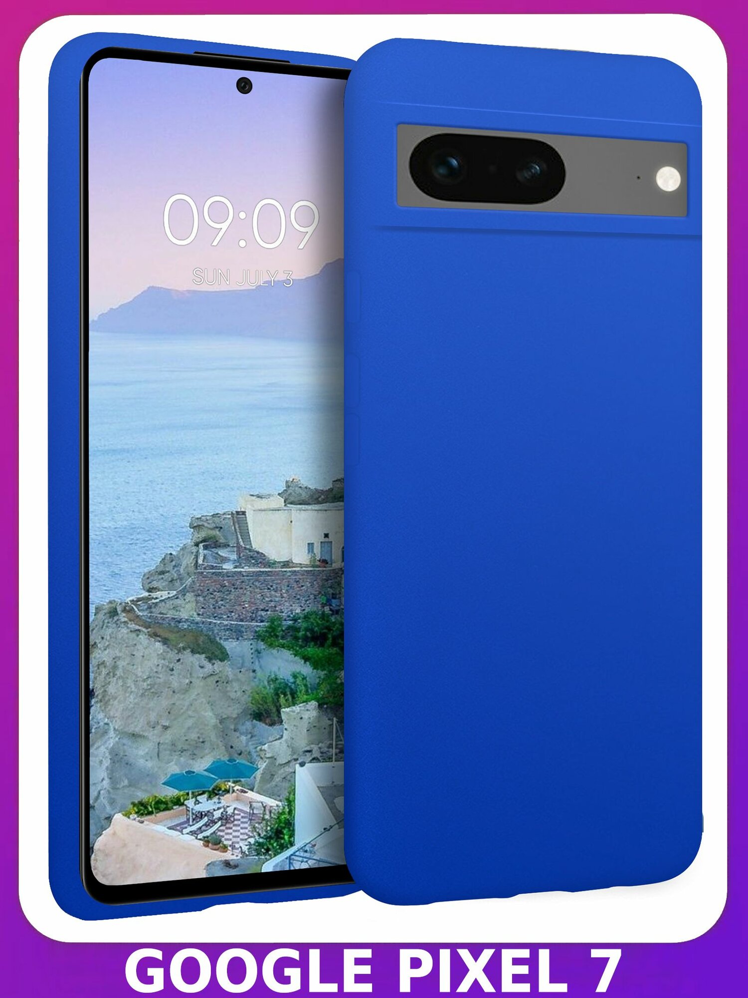 Мягкий Soft Touch чехол из силикона для GOOGLE PIXEL 7 с бархатной подкладкой