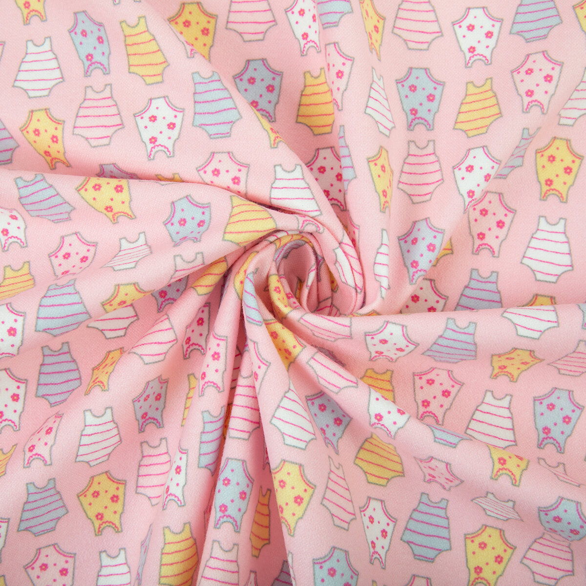 Ткань для пэчворка PEPPY "молочные СНЫ фланель" отрез 100 x 110 см 175 г/кв. м 100% хлопок МС-05 розовый