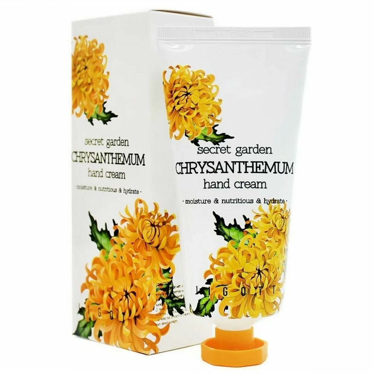 Крем для рук с экстрактом хризантемы Jigott Secret Garden Chrysanthemum Hand Cream, 100 мл