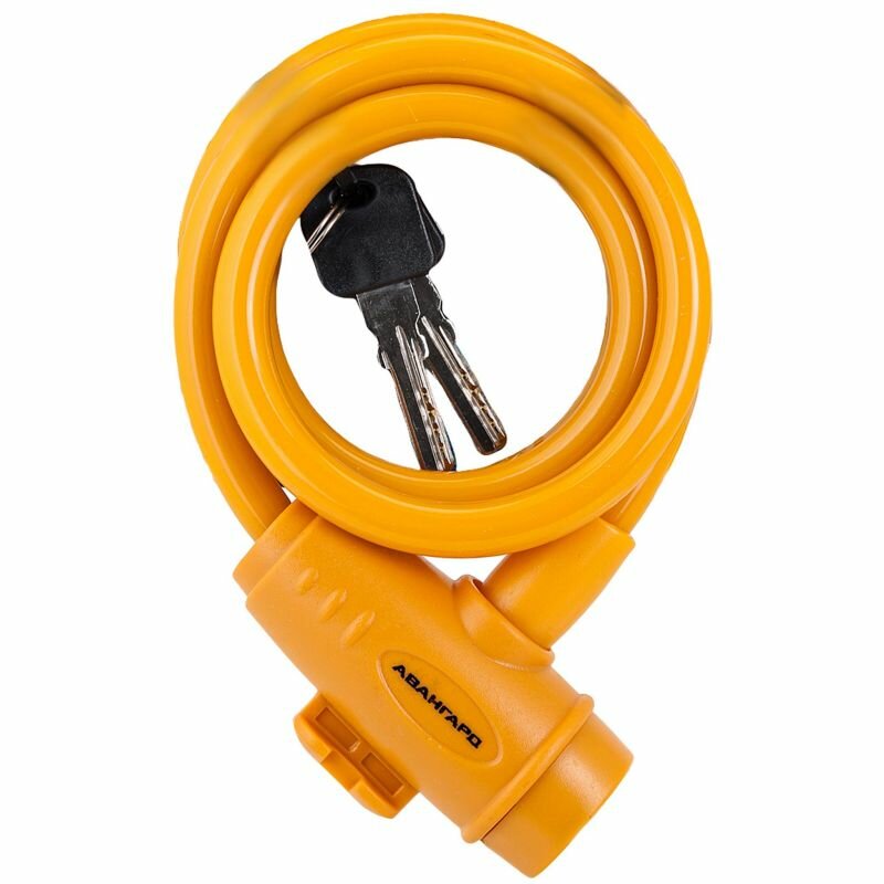 Замок навесной тросовый_УЗК Авангард ВС-Т10 (1000мм) сталь техно оранж(2кл)