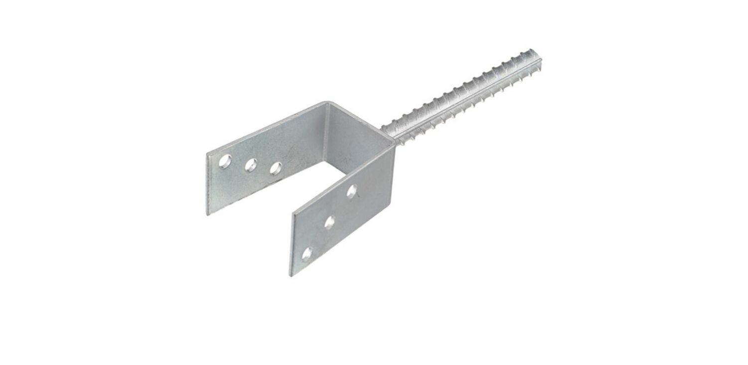 Опора колонны бруса U-образная оцинкованная d19 70х325х120х4 мм