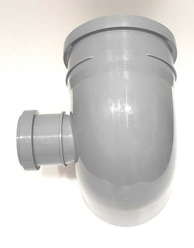 Отвод 110 мм с правым выходом на 50 мм "Политэк"