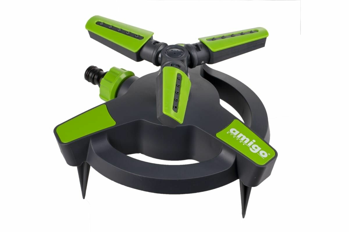 Дождеватель трехлепестковый, надежный фиксатор в почву AMIGO 79064