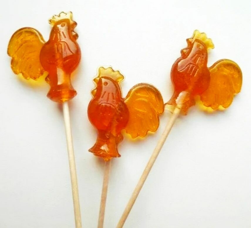 Петушок леденец Апельсин 3шт.