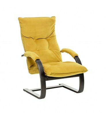 Кресло-трансформер Leset Монако, венге текстура, ткань велюр, v28 желтый
